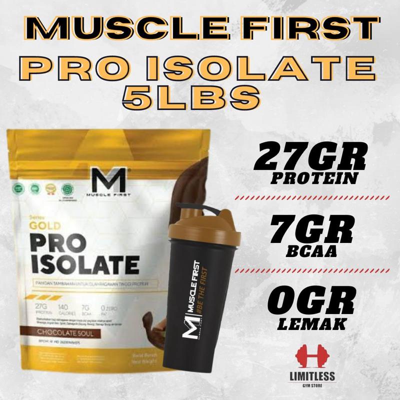 M1 Muscle First Pro Gold Isolate 5 lbs lb 5lbs 5lb iso Whey Protein ...