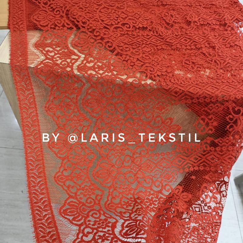 Bahan Kebaya Kain Brokat Semi Prancis Solstiss Panel 2,5mtr - Shop ...