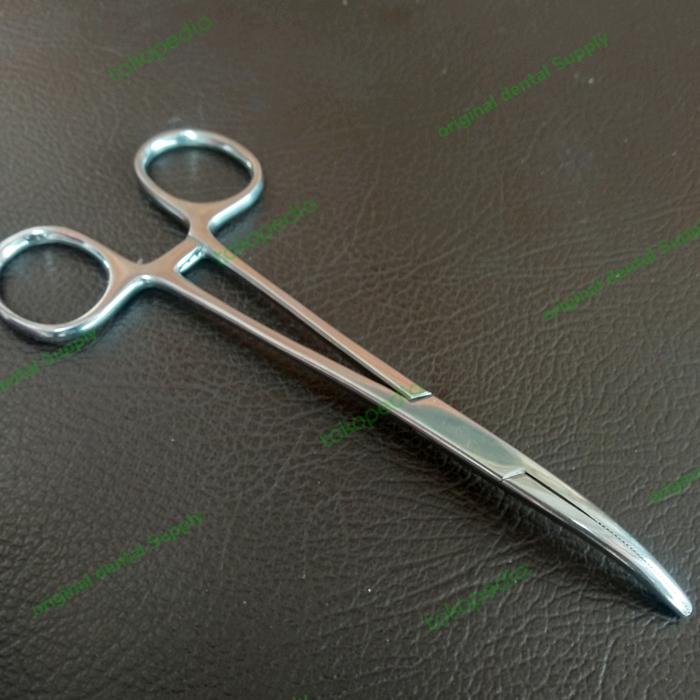 Jual Dental Haemostatic Artery Clamp Curve 14cm /Tang Arteri klem ...
