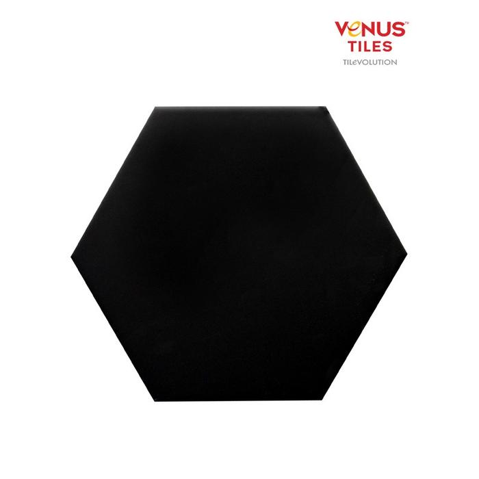 Jual Keramik Venus Hexagon Tiles Black 20 x 23 cm Matte - Keramik Venus ...