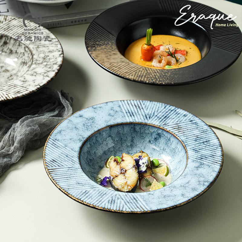 ERAQUE Yatomi Pasta Plate / Piring Pasta Spaghetti Sup Keramik - Shop ...