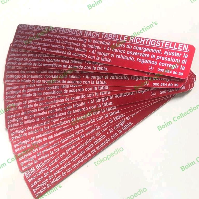 Sticker Bagasi W124 Original Mercedes-Benz - Shop | Tokopedia