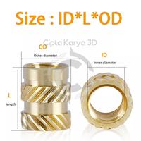 Promo 1Pcs Brass Hot Melt Thread Inserts Nut M2 M2.5 M3 M4 M5 M6 M8 ...