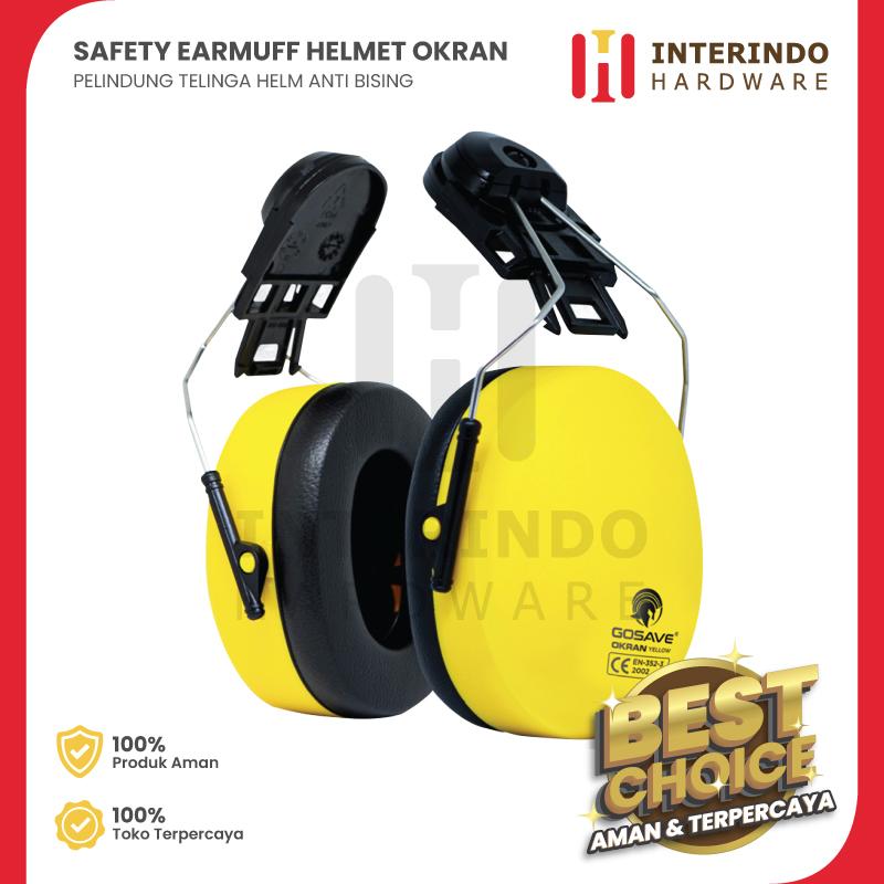Ear Muff Cantel Helmet OKRAN Earmuff Safety 28db Kuning Gosave - Shop ...