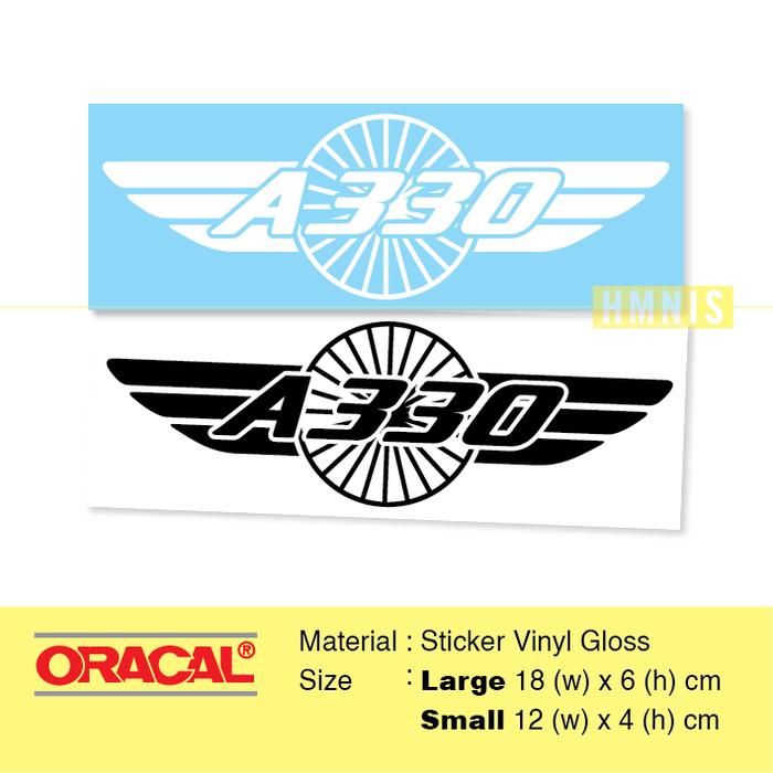 Jual Sticker A330, Sticker Airbus 330, Sticker Logo Airbus A330 - Putih ...
