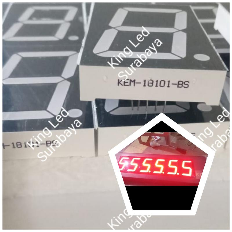 LED 7 Segment 1.8 inch Display 1.8inch Segmen Digit Merah Hijau - Shop ...
