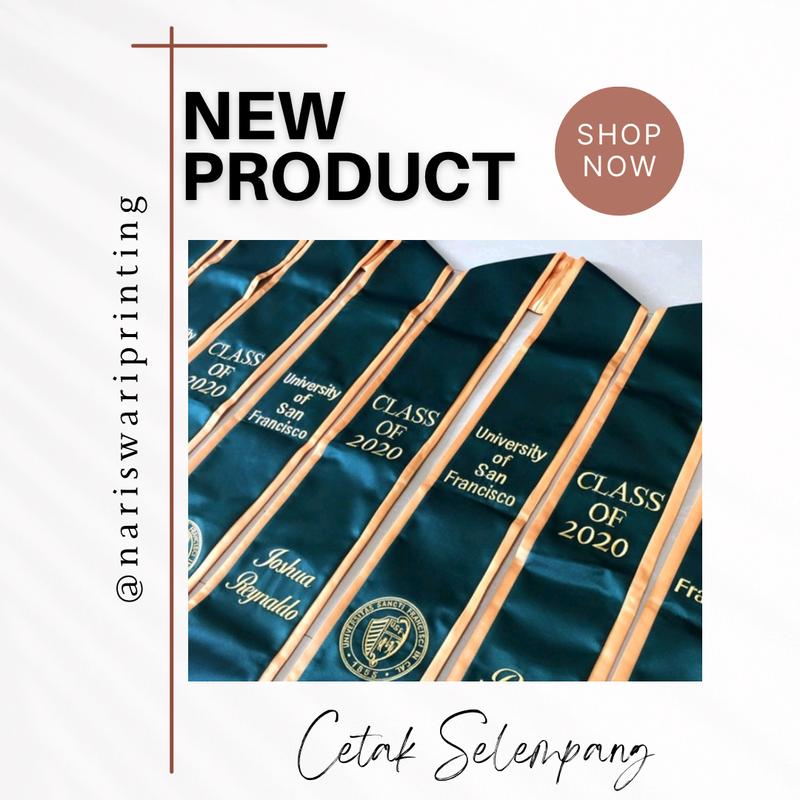 Cetak Selempang Graduation Custom - Shop | Tokopedia
