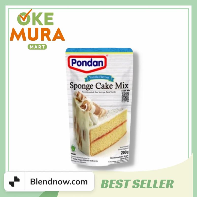 Pondan Sponge Cake Vanilla 200gr - Shop | Tokopedia
