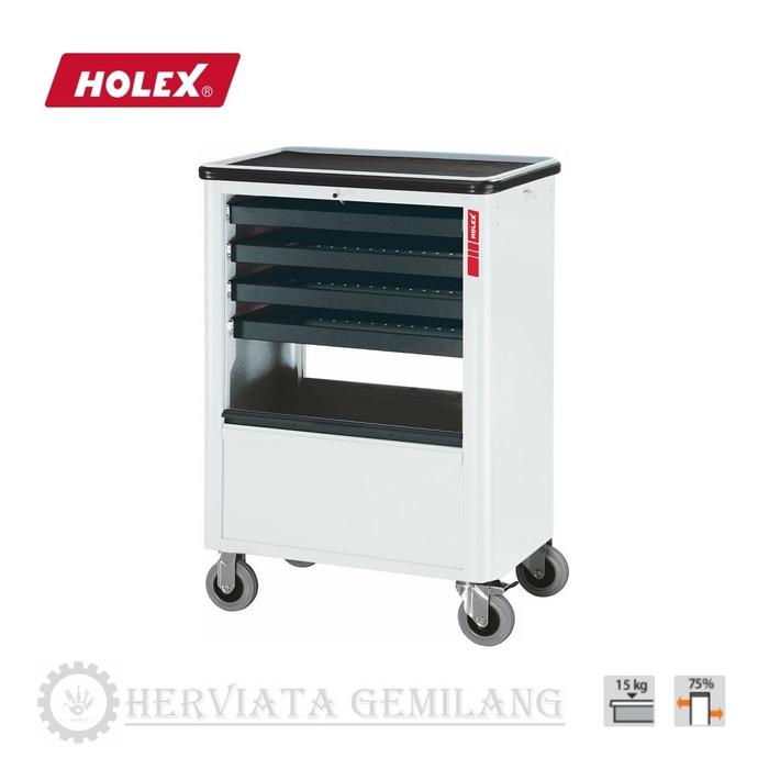 Jual HOLEX Trolley Roller Cabinet 4 Pull-Out Trays / Trolley Perkakas ...