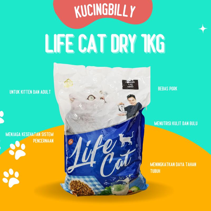 Life cat DRY FOOD Repack 1kg - Shop | Tokopedia