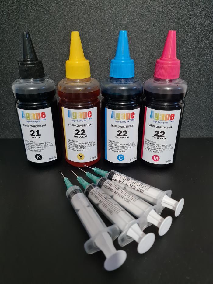 Jual HP 21 22 BLACK DAN TRI-COLOR TINTA REFILL - Hitam - Kota Bandung ...