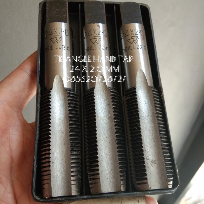 Jual TRIANGLE Mata Hand Tap Set 3pcs - Hand Screw High Speed M 24 x 2.0 ...