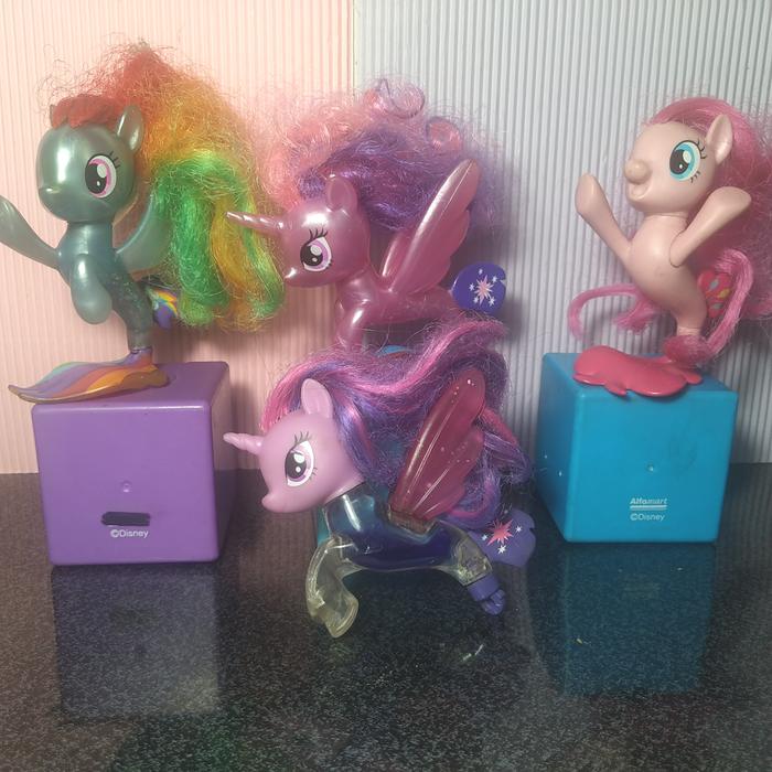 Jual set figure my little pony MLP the movie, seapony, merpony ori,half ...