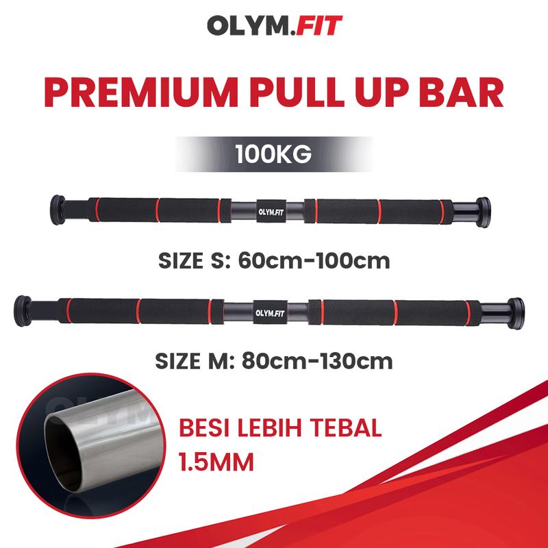 Pull Up Bar | Chin Up Bar| Push Up Bar Pintu dan Dinding Tanpa Bor Ala ...