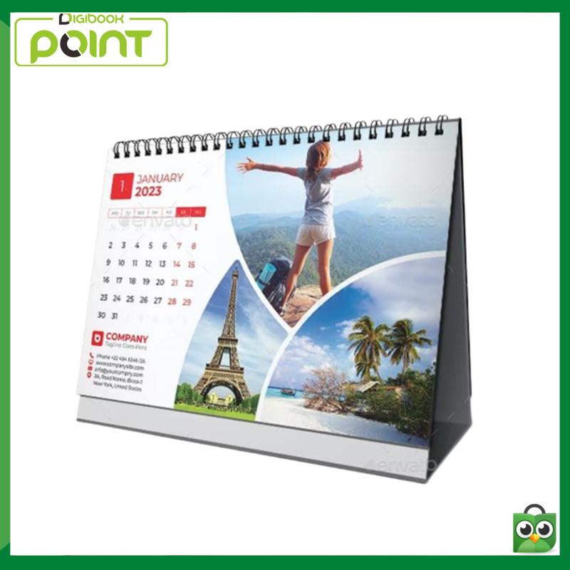 Kalender Duduk 2024 Custom Penyangga Linen Isi 7 Lembar 1 Muka - Shop ...