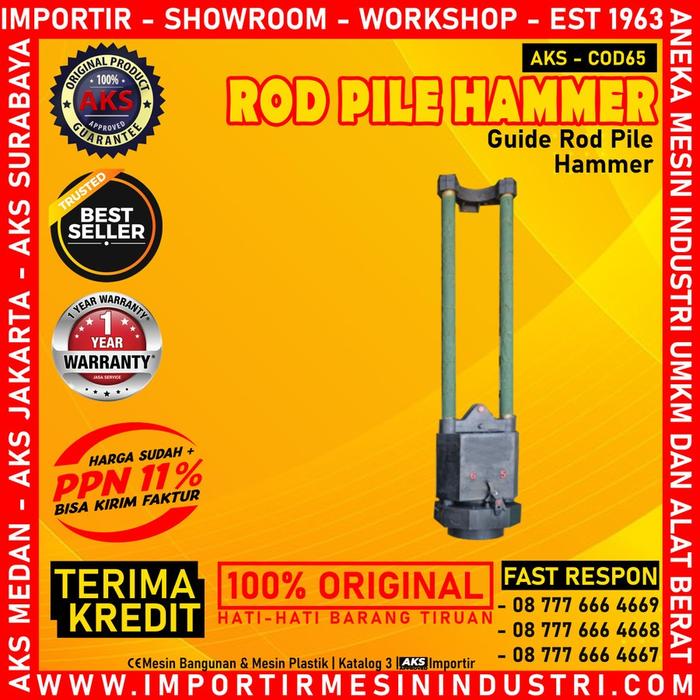 Jual Pemancang Paku Bumi Tiang Pancang Guide Rod Pile Hammer COD65 ...