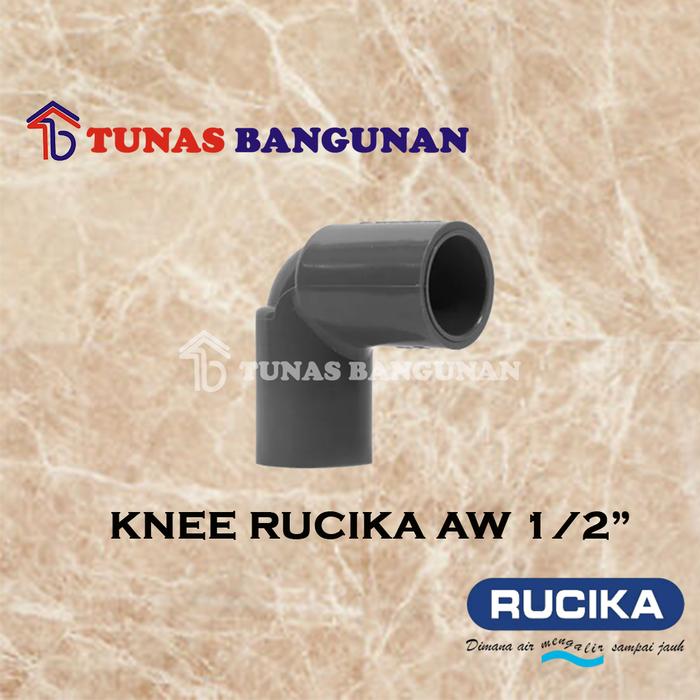 Jual Knee PVC AW 1/2 Inch Rucika Elbow PVC AW 1/2" Rucika - Kota ...