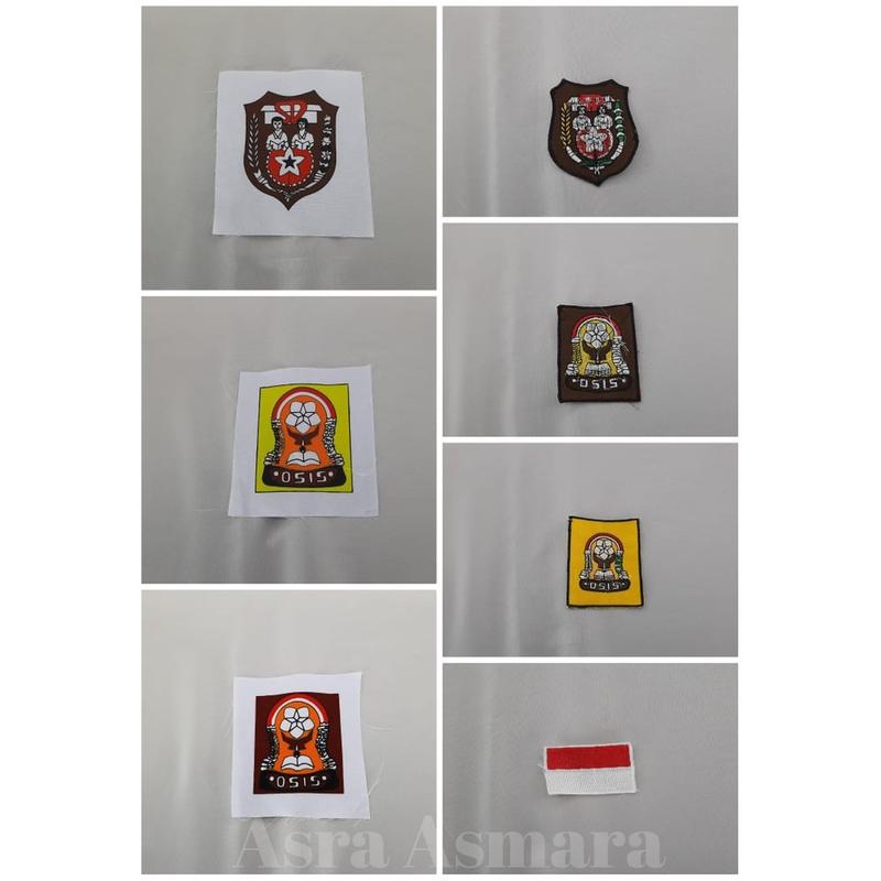 Badge sablon dan bordir sd smp sma/smk dan bendera merah putih - Shop ...