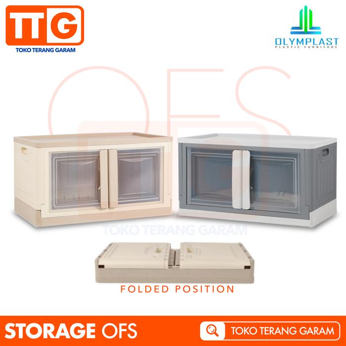 Promo OLYMPLAST FOLDING STORAGE PLASTIC CONTAINER BOX KOTAK PENYIMPANAN ...
