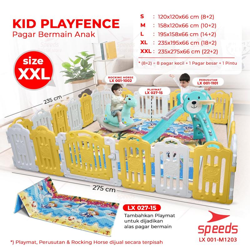 SPEEDS Pagar Bayi Playfence Mainan Anak Pagar Anak Babyfence - Shop ...