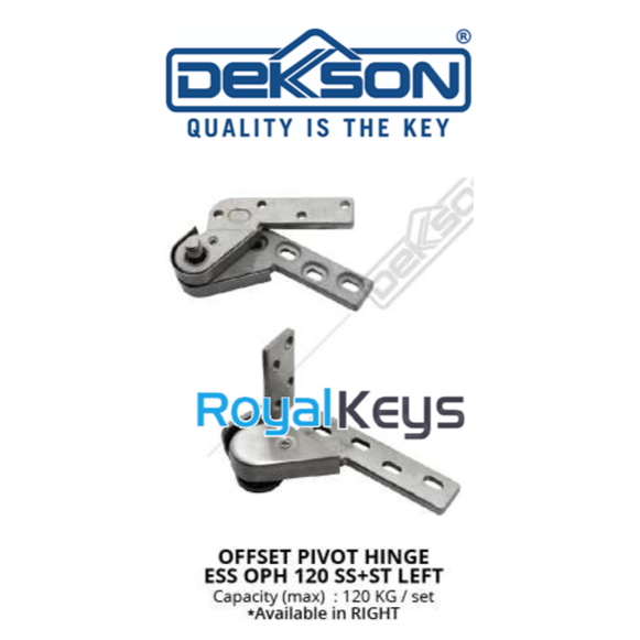 Jual Hinge Dekson Dekkson Offset Pivot ESS OPH 120 SS+ST - Jakarta ...
