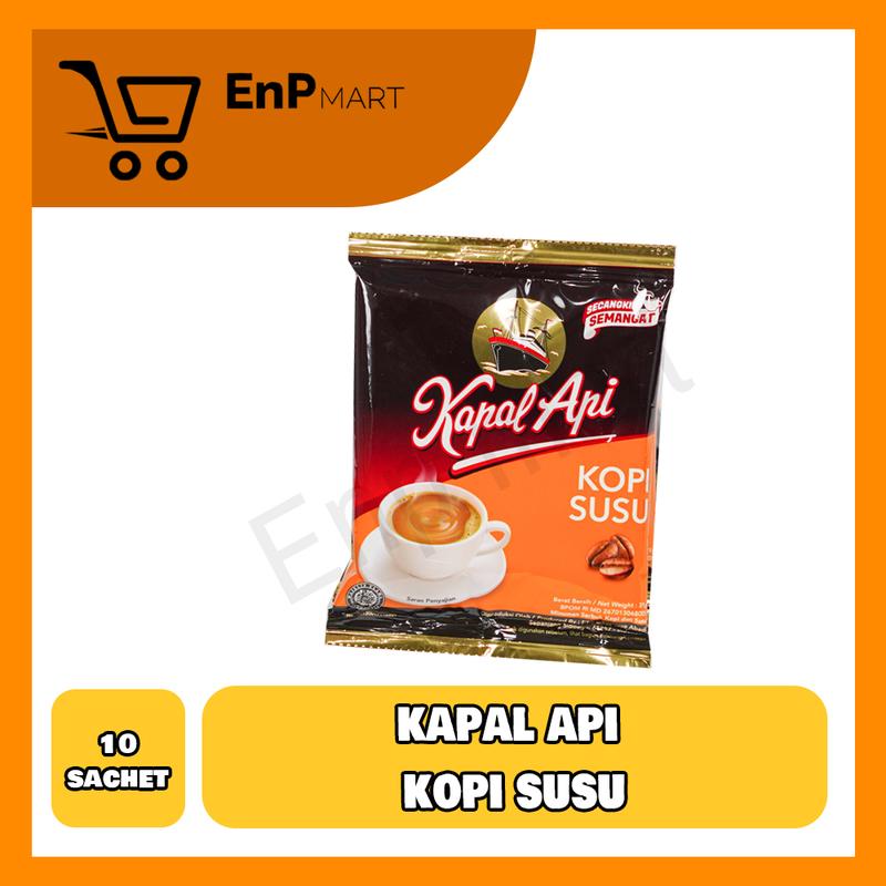 Kopi KAPAL API KOPI SUSU - Kopi + Susu - 1 Renceng 10 sachet - Shop ...