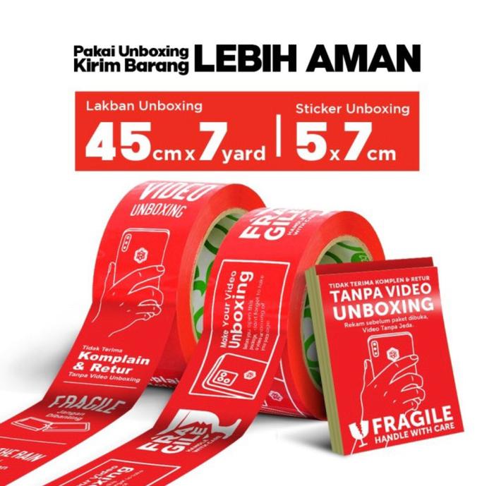 Jual STICKER UNBOXING | LAKBAN FRAGILE | STIKER LABEL VIDEO UNBOXING ...