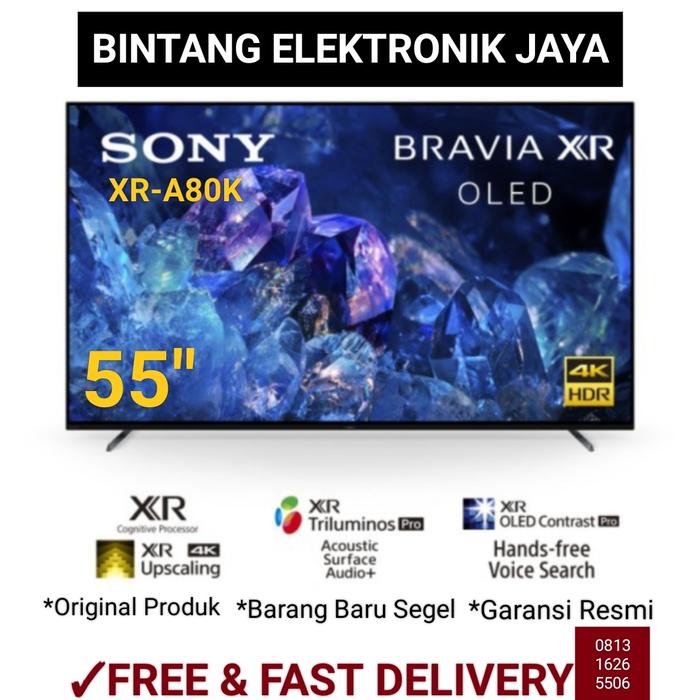 Jual SONY OLED XR-55A80K 55" BRAVIA 4K HDR SMART TV GOOGLE TV XR 55A80K ...