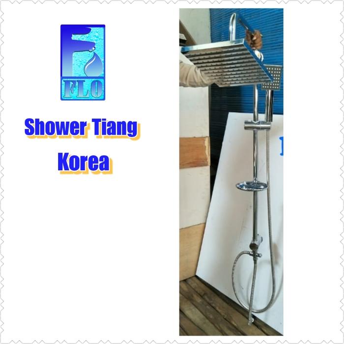 Jual SHOWER TIANG MINIMALIS KOTAK + HAND SHOWER MANDI SET FLO MODEL ...