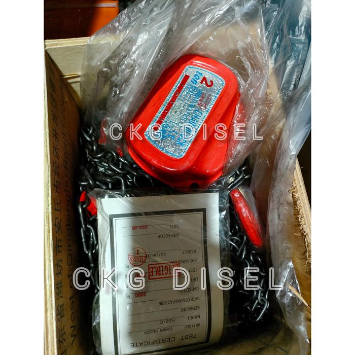 Jual Chain Block 2Ton X 7 Meter Corneta Alat takel 2T X 7M Kualitas ...