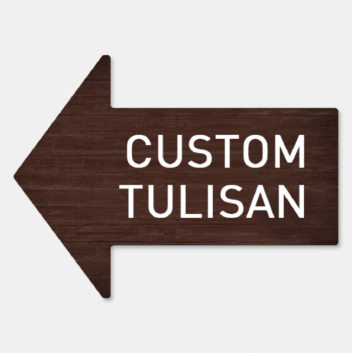Promo Custom Tulisan Panah Kayu Acrylic Signage UV Print Penunjuk Arah ...