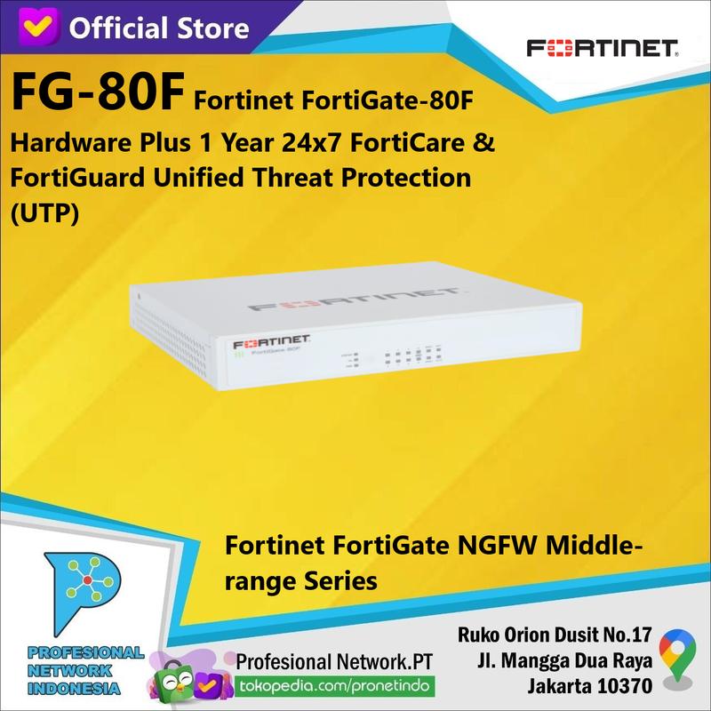 Fortinet Fortigate FG-80F (UTM Bundle License 24x7 and NBD-RMA) - Shop ...