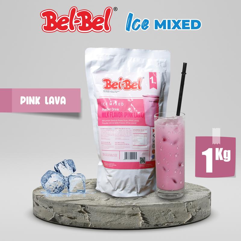 Milkshake Ice Mixed Pink Lava | BEL-BEL - Shop | Tokopedia