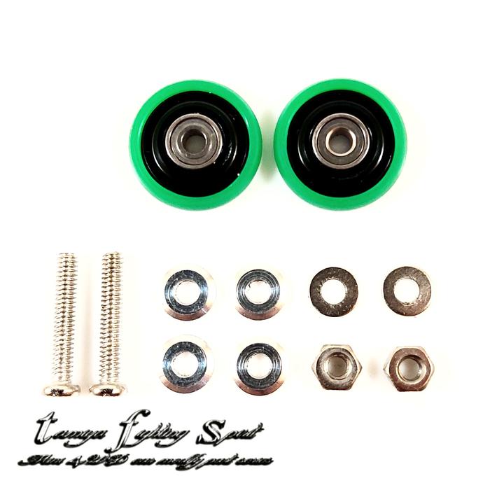 Promo Rep Roller Tamiya 12mm Nylon Ring Aluminium Side 95048 Green ...