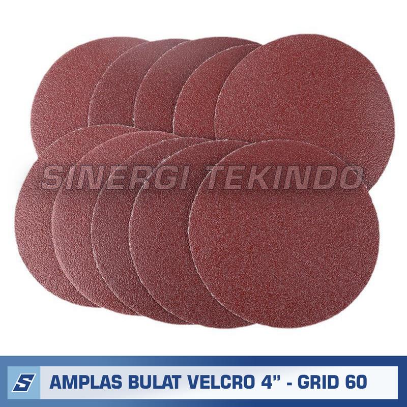 Amplas Velcro Bulat Grit 60 Gerinda Tempel 4 Inch Grit60 #60 - Shop ...