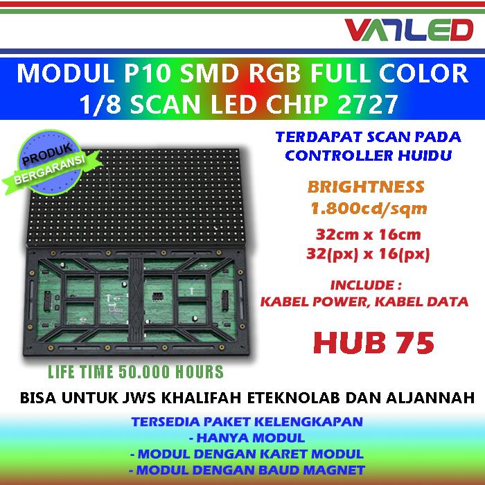 Modul panel P10 Running Text RGB Full Color smd 8 scan outdoor - Shop ...
