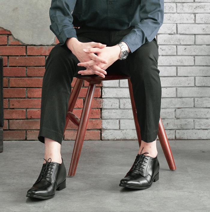 Promo Keeve - Sepatu Kulit Pantofel peninggi badan Pria KBL 180 - Hitam ...