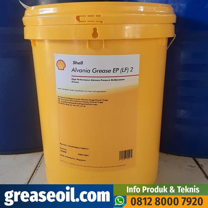 Jual SHELL ALVANIA EP (LF) 2 GREASE Lithium NLGI 2 EP 2 Pail 18 Kg ...