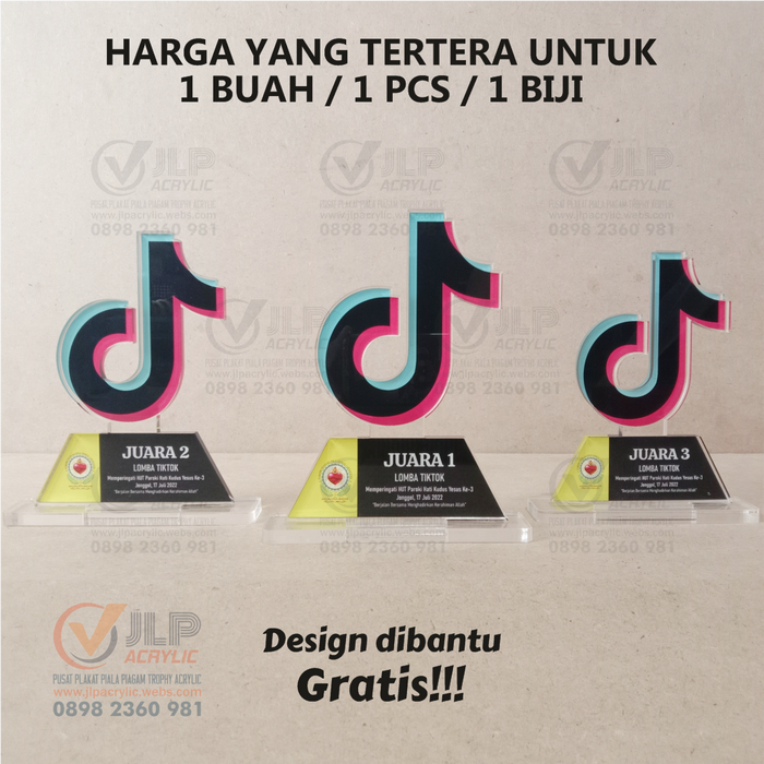 Jual Piala TikTok, Tropi TikTok, Tropy TikTok, Trophy TikTok, TikTok ...