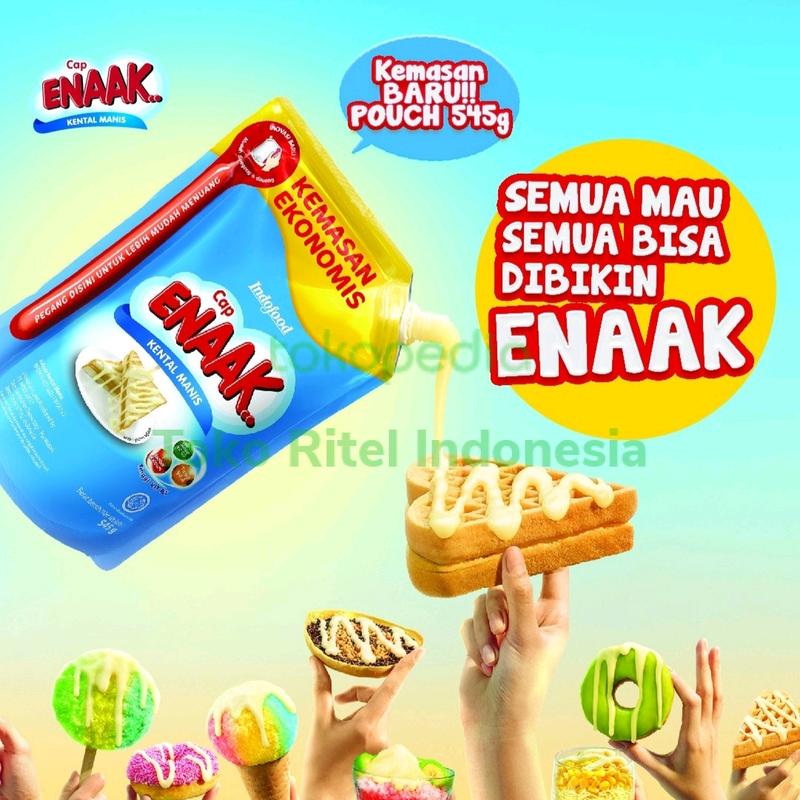Susu Kental Manis Cap Enak Pouch 545gr/Krimer Cap Enaak Kemasan - Shop ...
