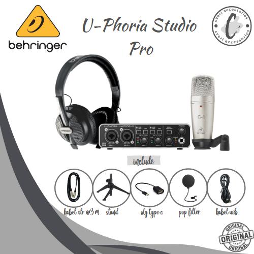 BEHRINGER U-Phoria Uphoria Studio Pro Paket Soundcard Recording - Shop ...