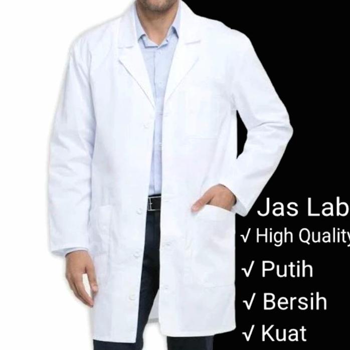 Jas Lab Lengan Panjang Jas Lab Jas Laboratorium Baju Analis Putih ...