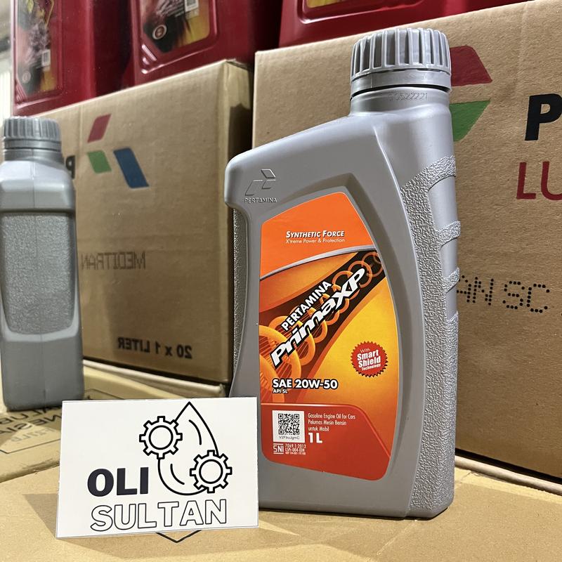 PERTAMINA PRIMA XP SAE 20W-50 API SL 1L | ORIGINAL OLI MOBIL - Shop ...