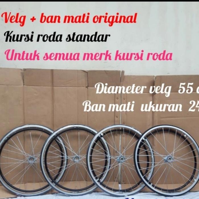 Jual Roda belakang kursi roda dan velek ukuran 24x1.3/8 - velk pake ban ...