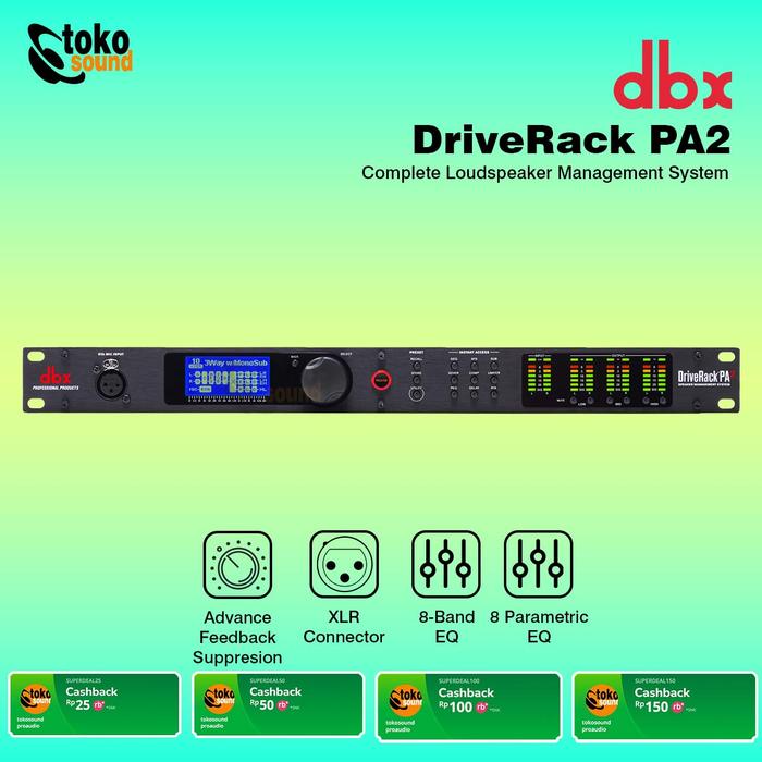 Jual DBX DriveRack PA2-2x6 Complete Loudspeaker Management System ...