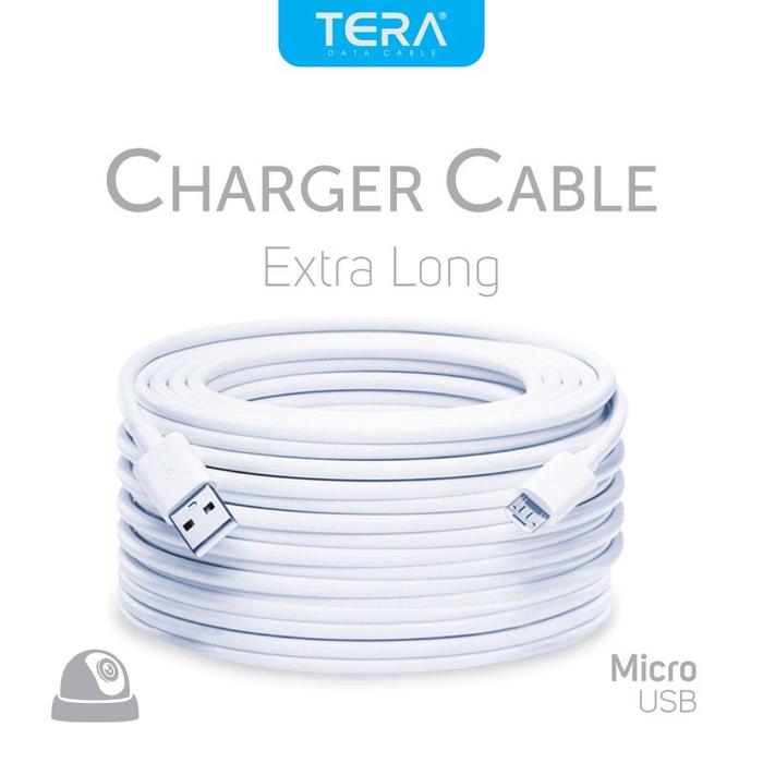 Jual TERA Extra Long Fast Charging USB Micro Cable 3M 5M 10M - Black, 5 ...