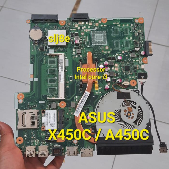Jual mainboard asus x450c a450 a450c x450cc x452c intel core i3 - Kota ...