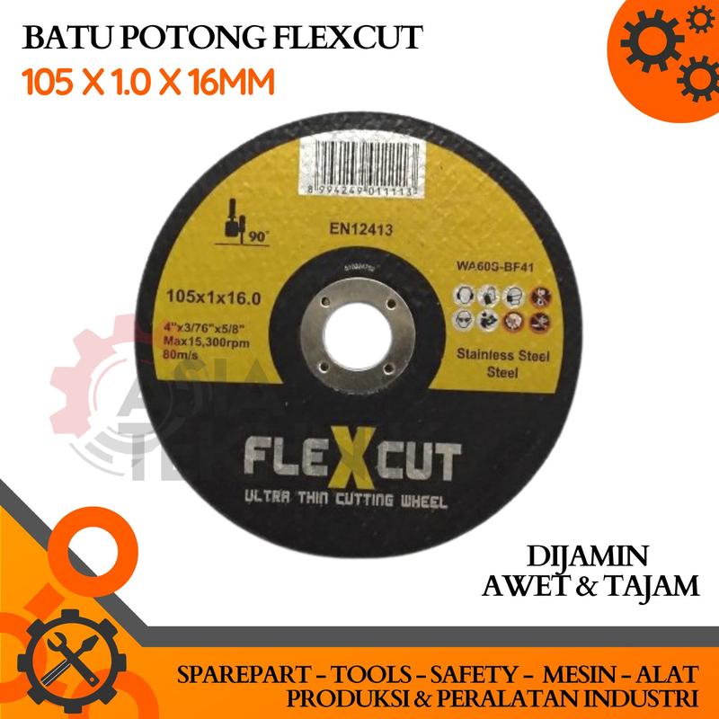 Batu Gerinda Potong Besi 4 Inch 105 x 1.0 x 16 Flexcut - Shop | Tokopedia