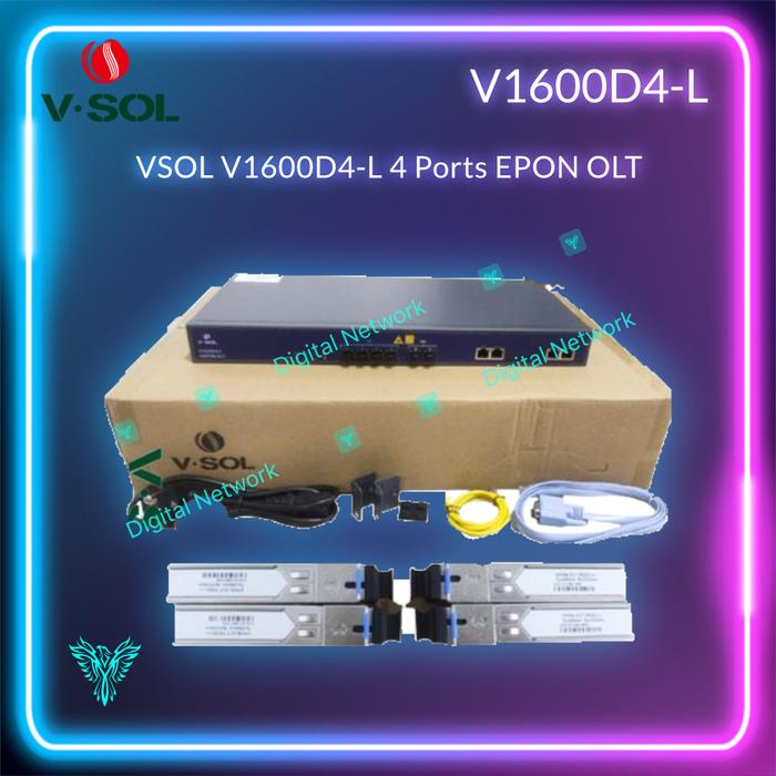 Jual OLT VSOL V1600D4 L 4Port EPON OLT VSOL V1600D4L with 4SFP PX20 ...