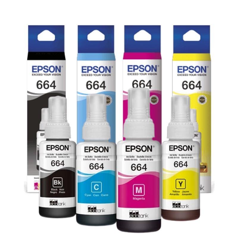 Tinta Epson 664 Black Original L100 L210 L220 - Shop | Tokopedia